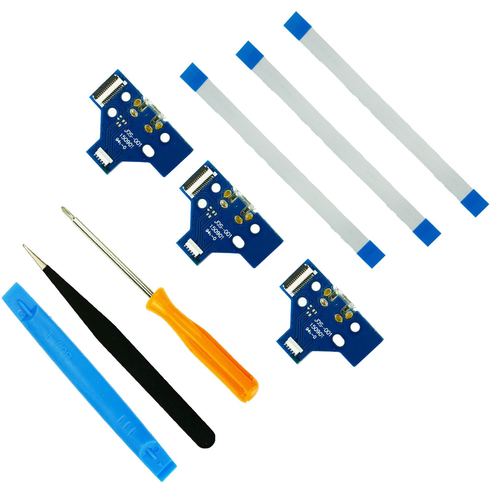 Amazon.com: CTHTBZ 3PCS JDS-001 Charging Port for PS4 Controller ...