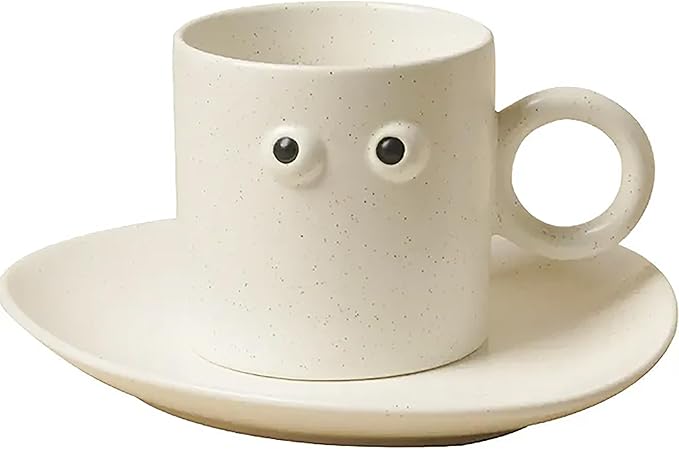 Amazon.com: Mazeology Cartoon Googly Eyes Ceramic Coffee Mug with ...