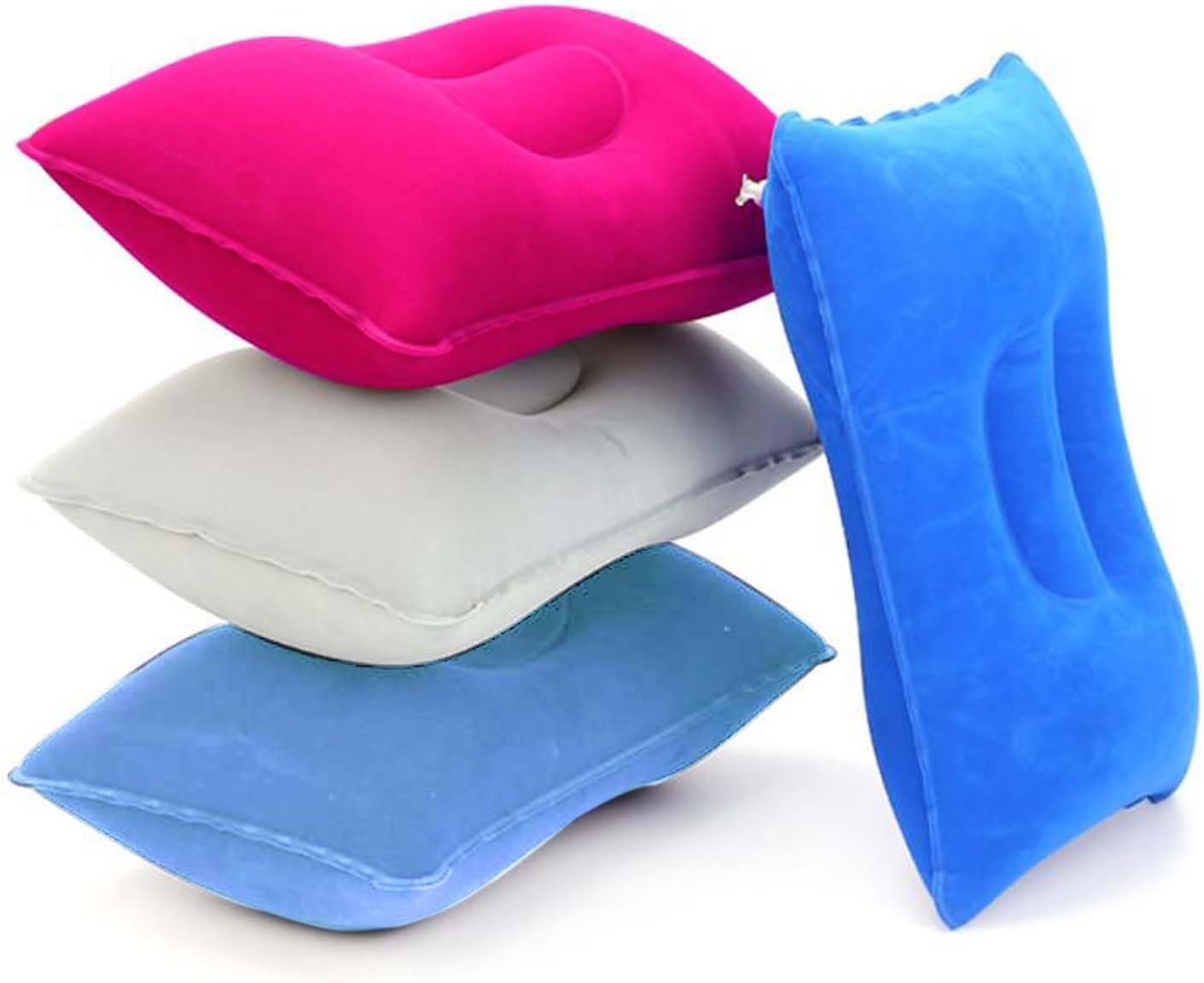 Amazon.com: 2 Pack Inflatable Pillow Blue Ultralight Pillow Camping ...