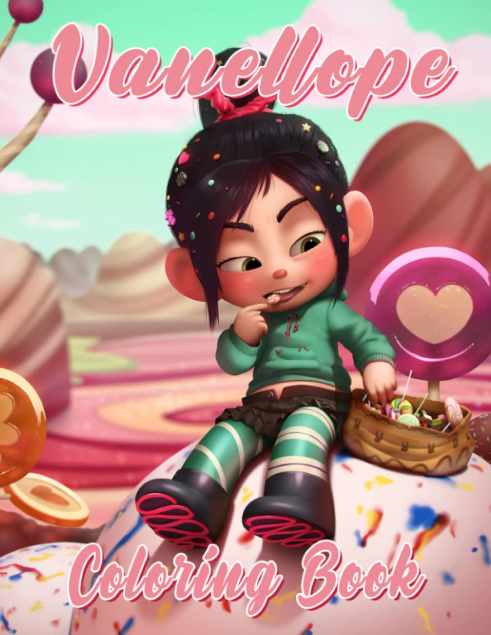 Buy Vanellope Coloring Book: One Sided Coloring Pages Featuring ...