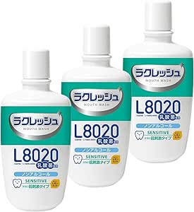 Amazon.co.jp: JEX L8020 Lactic Acid Bacteria Mouthwash (10.1 fl oz (300 ml), Set of 3, Sensitive ...