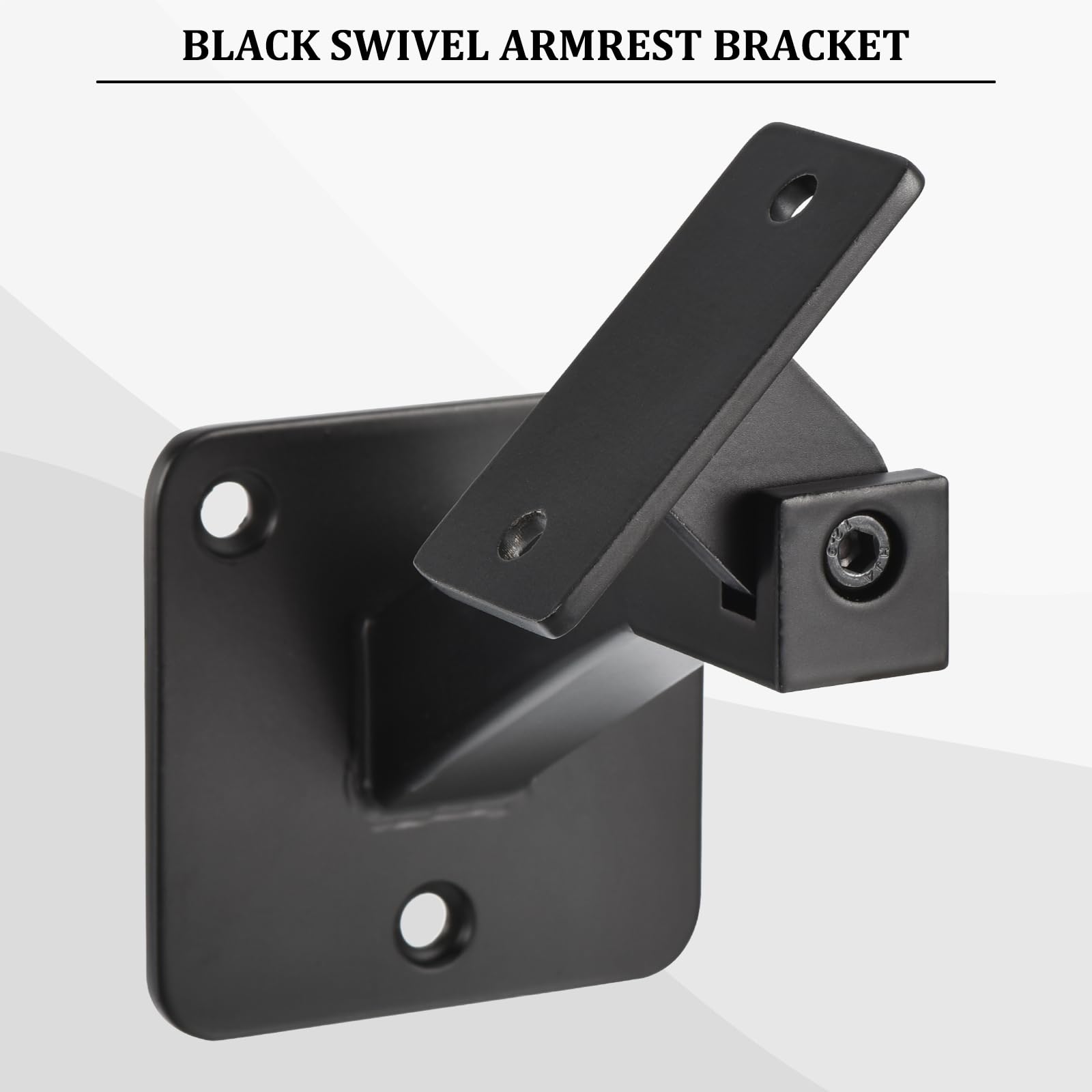 uxcell Black Swivel Hand Rail Brackets Adjustable Square Hand Rail ...