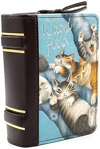 Amazon | [わちふぃーるど] 猫のダヤン ダヤン 本革 オールドブック小銭 ねこのしま | わちふぃーるど(Wachifield) | 小銭入れ