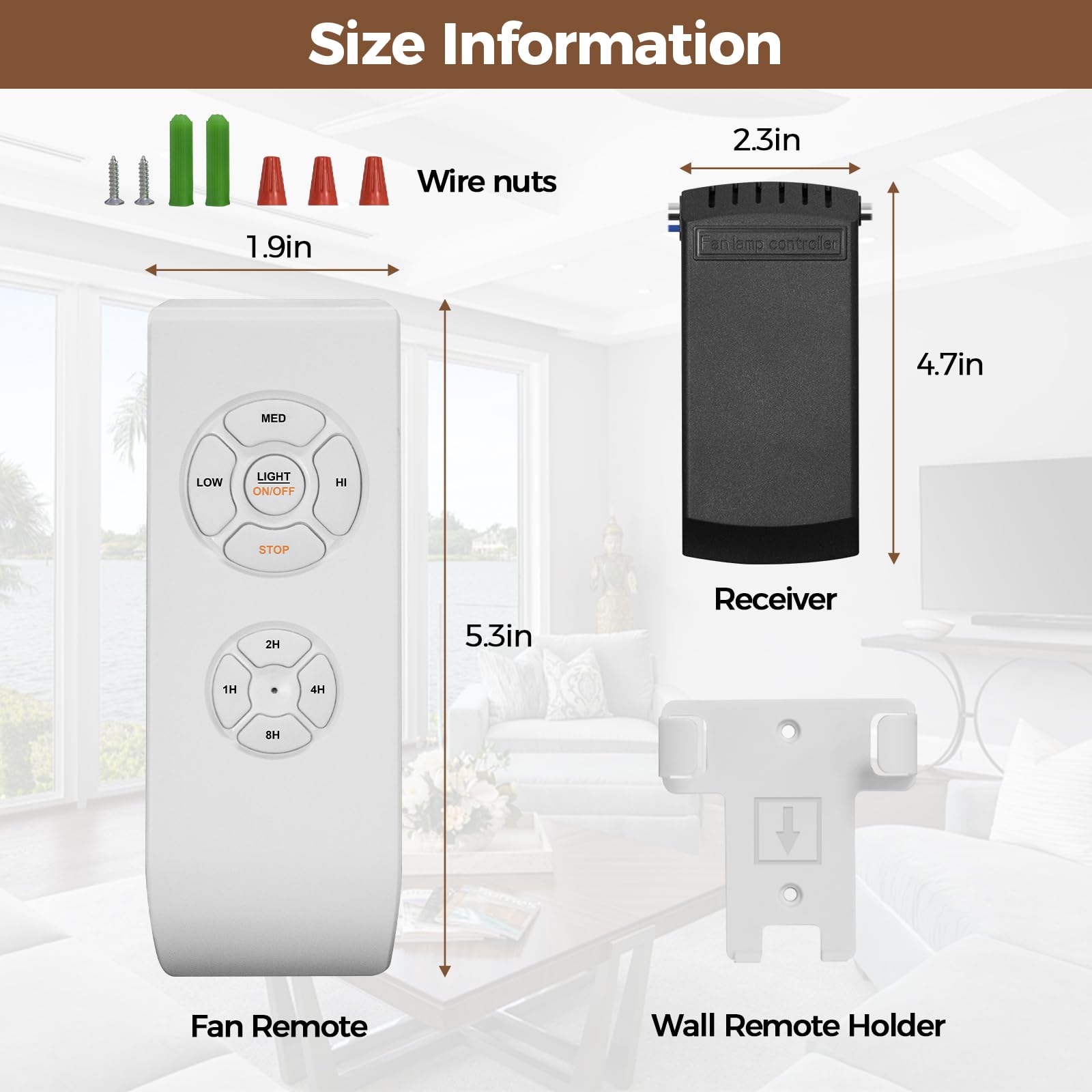Snapklik.com : Universal Ceiling Fan Remote Control Kit:3-in-1 Ceiling ...