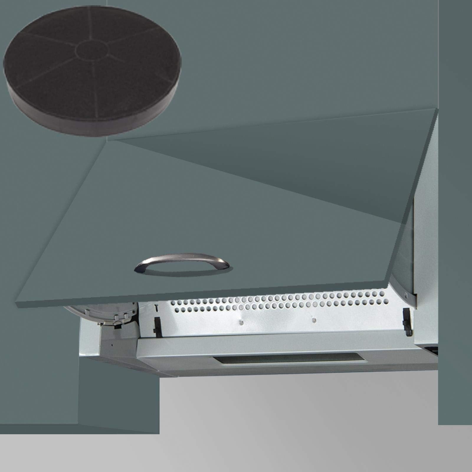 SIA INT60SS 60cm Silver Integrated Built In Kitchen Cooker Hood ...