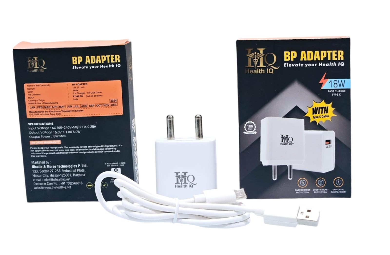 Health IQ BP Adapter Durable and Compatible Adapter for Blood Pressure ...