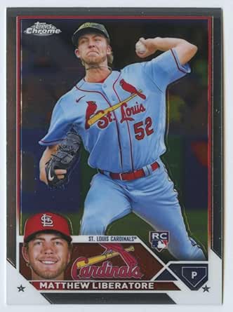 Amazon.com: 2023 TOPPS CHROME #157 MATTHEW LIBERATORE RC ST. LOUIS ...