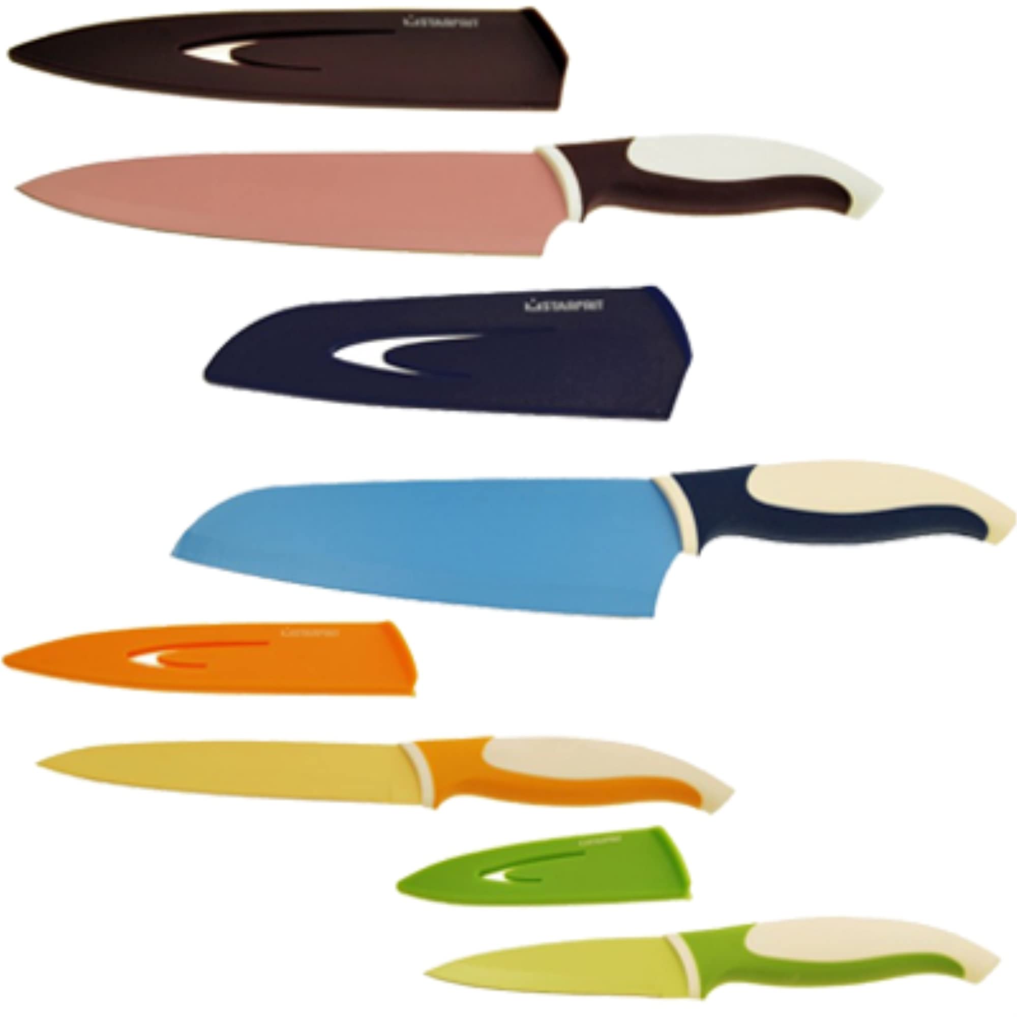 Starfrit Set of 4 Knives with Integrated Sharpener on Sheath ...