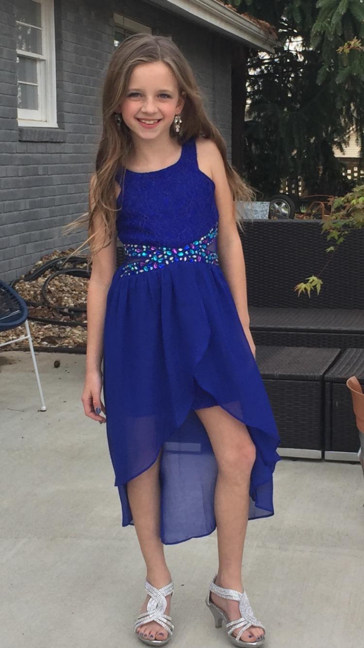 Amazon.com: Tween Diva Girls' Big Hi Low Special Occasion Dress ...