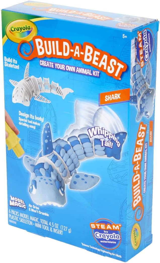 Crayola Build A Beast Shark, modelo Magic Craft Kit, regalo de Pascua ...