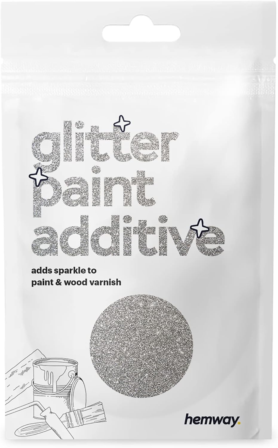 Hemway Paint Additive Sample - Silver - Mix with Emulsion Water Based ...