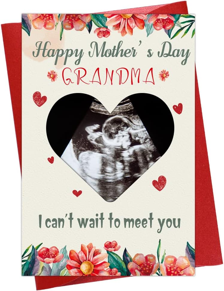 Amazon.com : WaaHome Happy First Mothers Day Card for Grandma, First ...