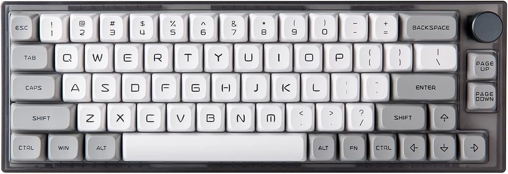 Amazon.com: YUNZII VN66 Wireless Mechanical Keyboard,65% Hot Swappable ...