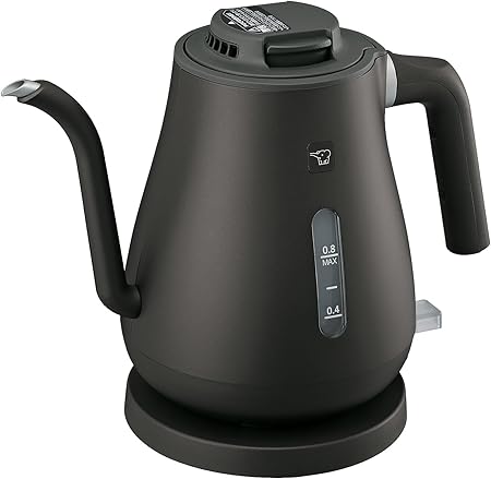 Amazon.co.jp: 象印マホービン 電気ケトル 0.8L 細口タイプ ドリップケトル 注ぎやすさと安全設計 セピアブラック CK-LA08-BZ : ホーム＆キッチン