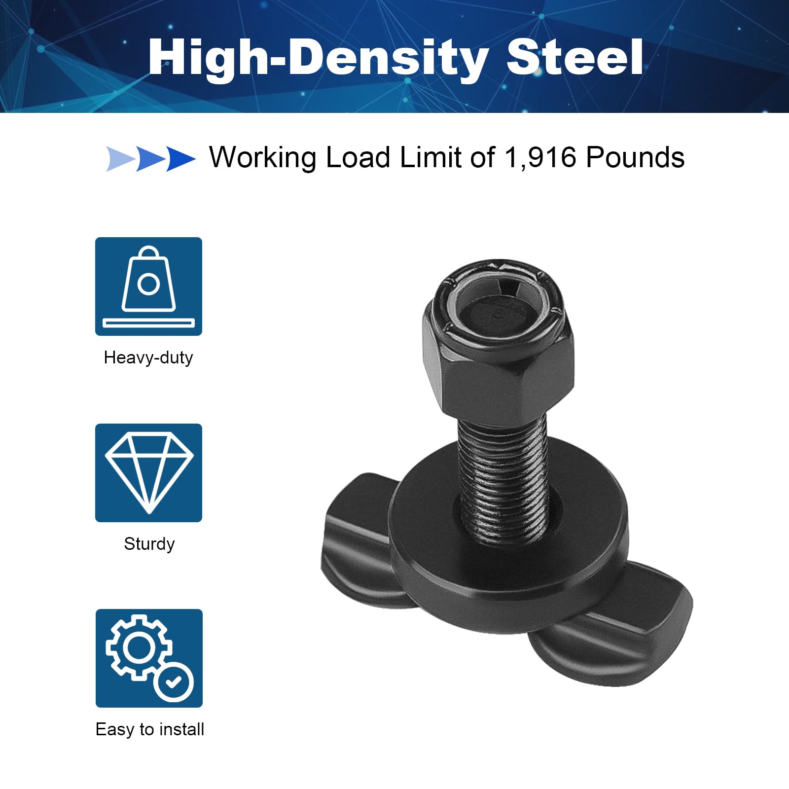 Snapklik.com : SKYJDM 10-Pack L-Track Double Lug Threaded Stud Fitting ...