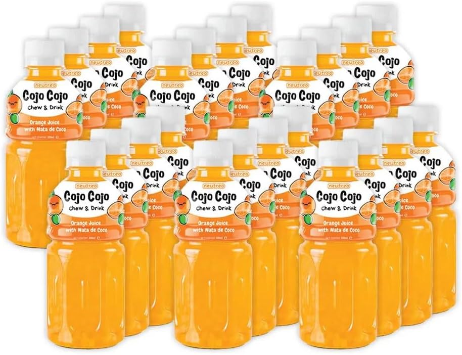 Cojo Cojo (Nata De Coco) Orange Juice Drink 320ml (Pack of 24) : Amazon ...