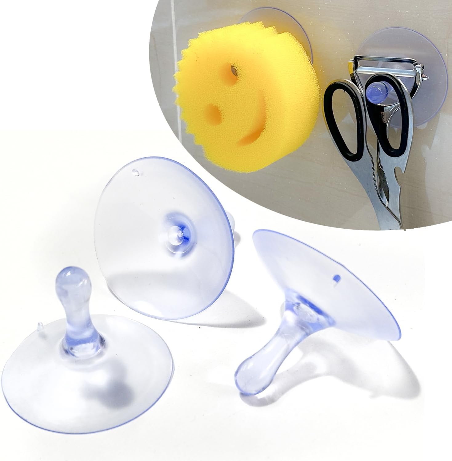 Amazon.com: YeeBeny Kitchen Sink Suction Holder, Suction Cup Sponge ...