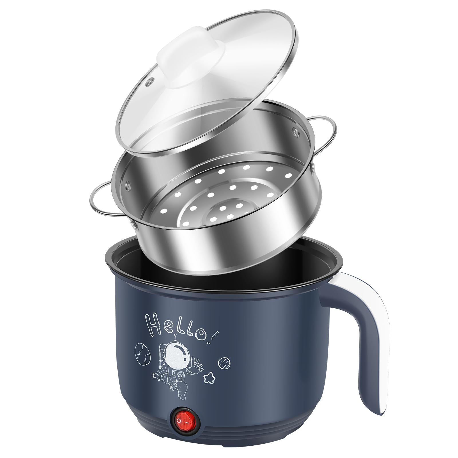 Amazon.com: Hot Pot Electric Mini, 1.8L Rapid Noodles Cooker, Hot Pot ...