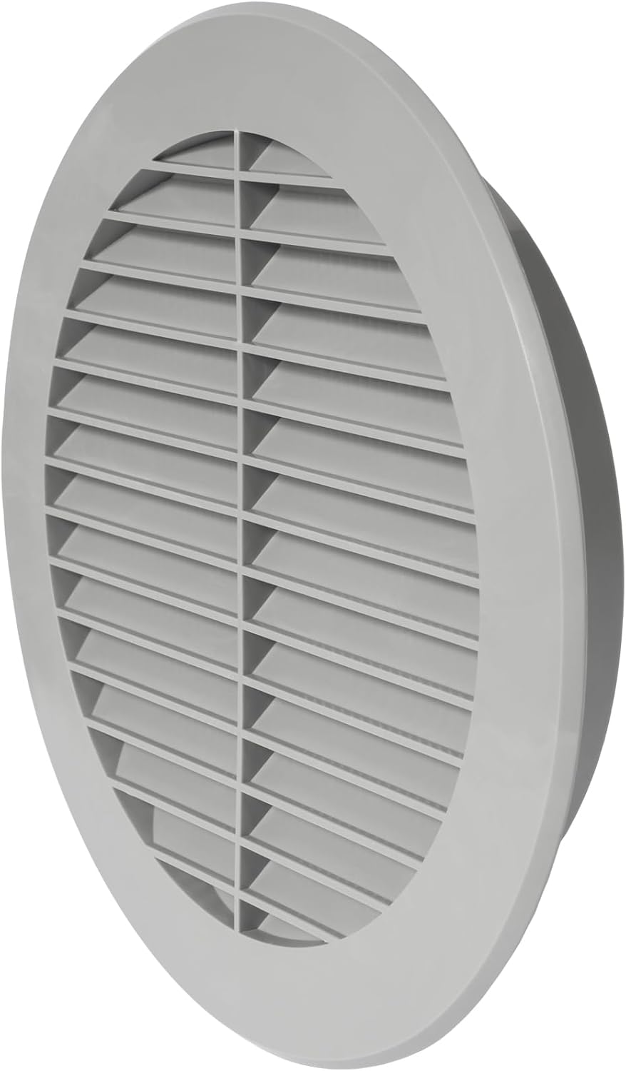 Repa Market 150mm Grey Plastic Vent Covers with Flange - Round Soffit ...