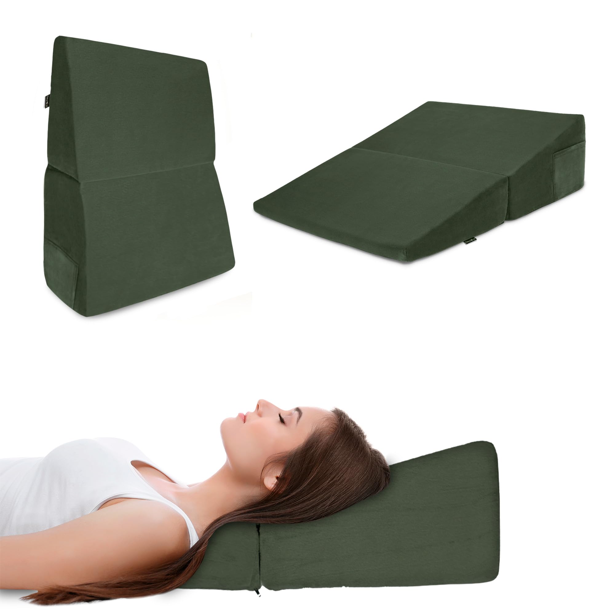 Neurolux Almohada Ortopédica Cuña Antirreflujo Espuma de Alta Densidad ...