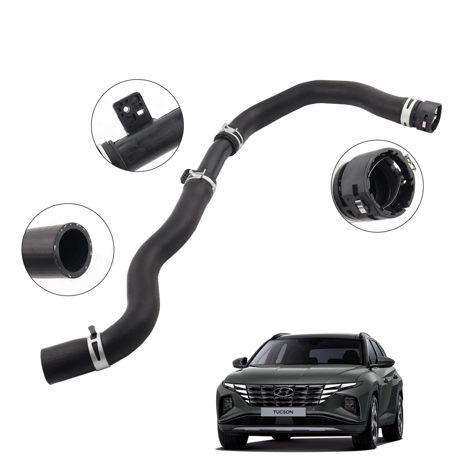 Snapklik.com : MUCO New Upper Radiator Hose 25414-D3500 Compatible