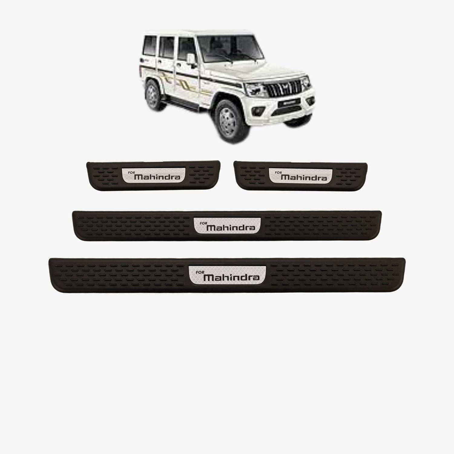 Rewaive Car Door Foot Step for Mahindra Bolero, Sill Plate with ...