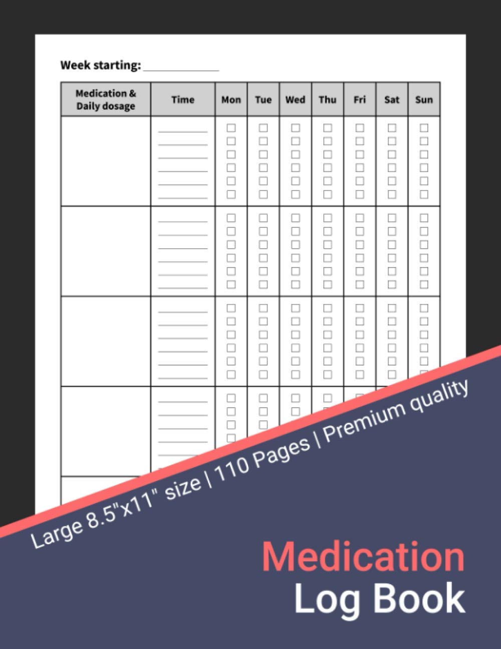 Medication Log Book: 52-Week Daily Tracking Book for Medication Intake ...