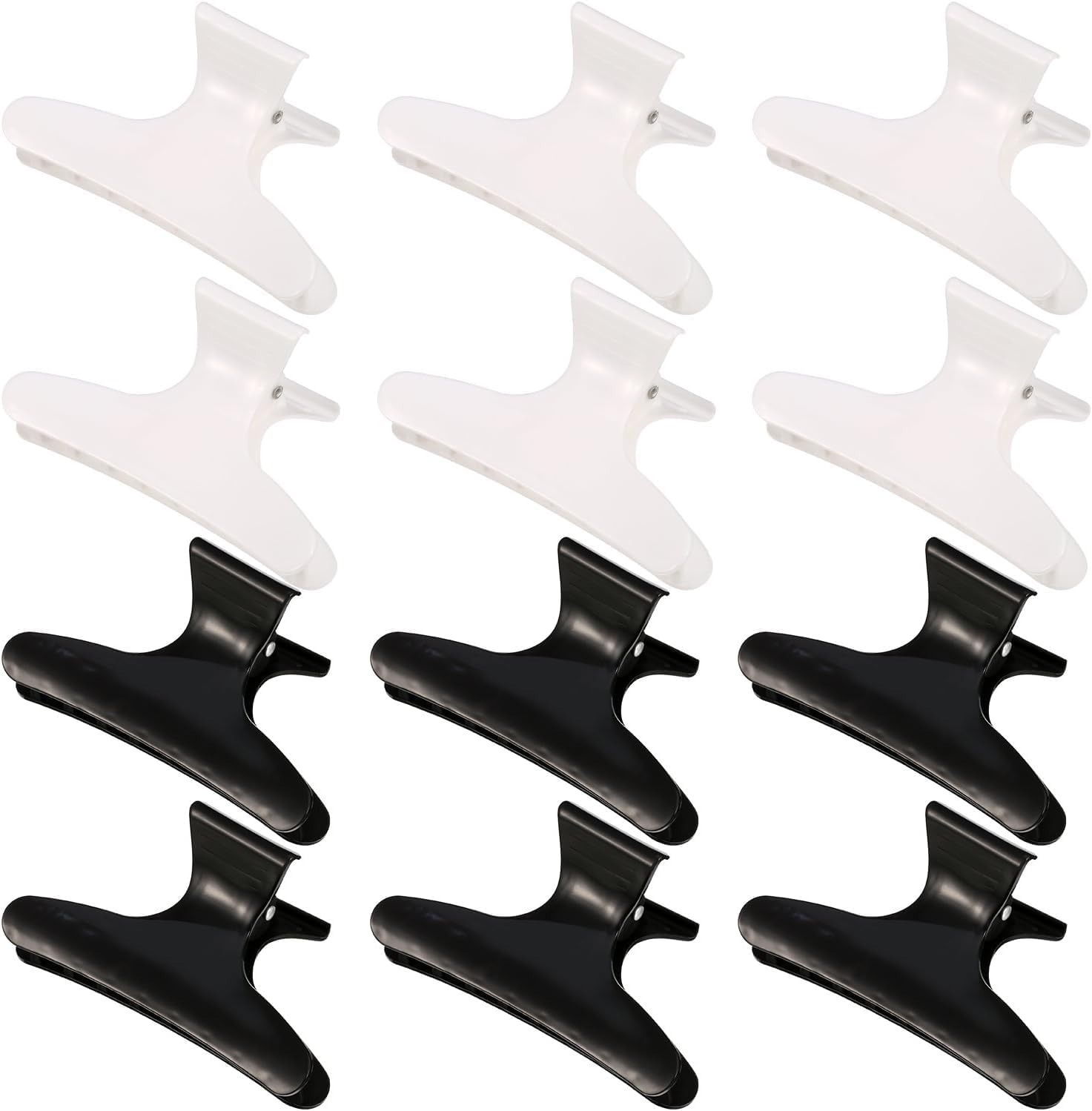 12 Pieces Butterfly Hairdresser Clamps Salon Hair Claw Hairdresser ...