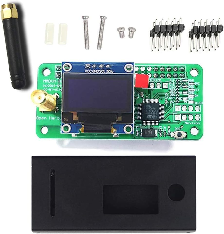 Amazon.com: MMDVM Hotspot Spot Radio Station+ Antenna+OLED+ Black Case with Screen Support P25 ...