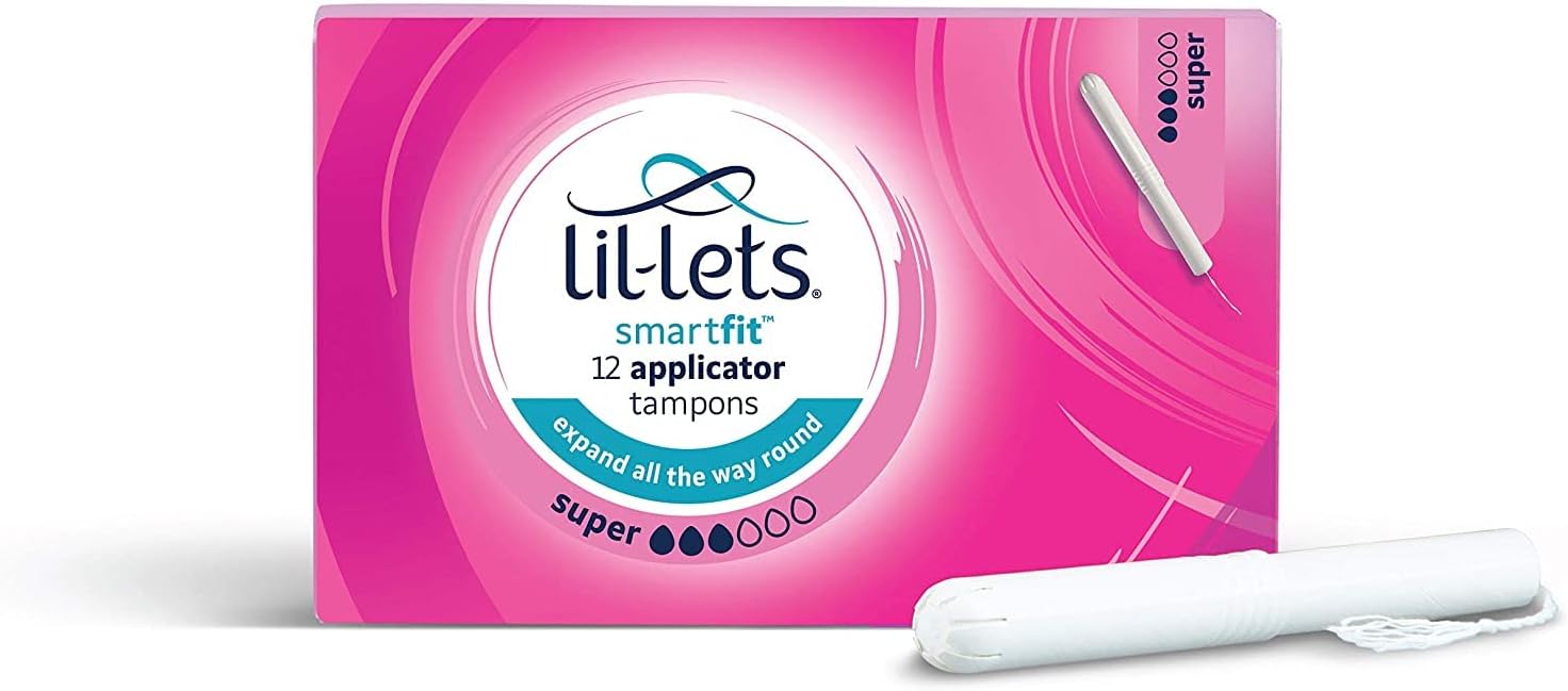 Lil-Lets Cardboard Applicator Super Tampons, Packs of 12 Tampons ...