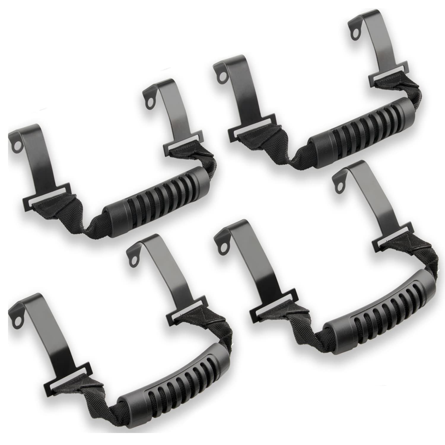 Buy JL Grab Handles - Roll Bar Bolt-in Solid Steel ing Brackets Grab ...