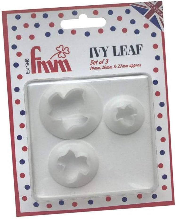 PME Ivy Leaf Plunger Cutters, Small, Medium and Large Sizes, Set of 3 ...