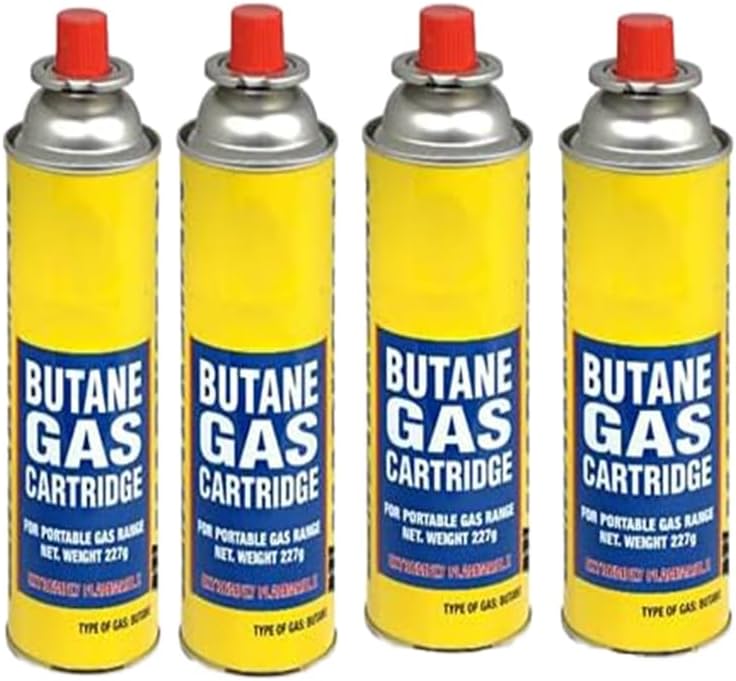 MASTER BRAND Butane Gas Bottles Canisters for Camping Heater, Cooker ...