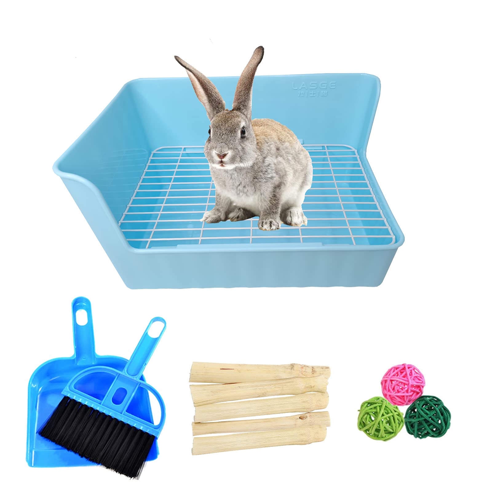 Buy Hamiledyi Rabbit Litter Box,Pet Plastic Square Toilet Rabbit ...