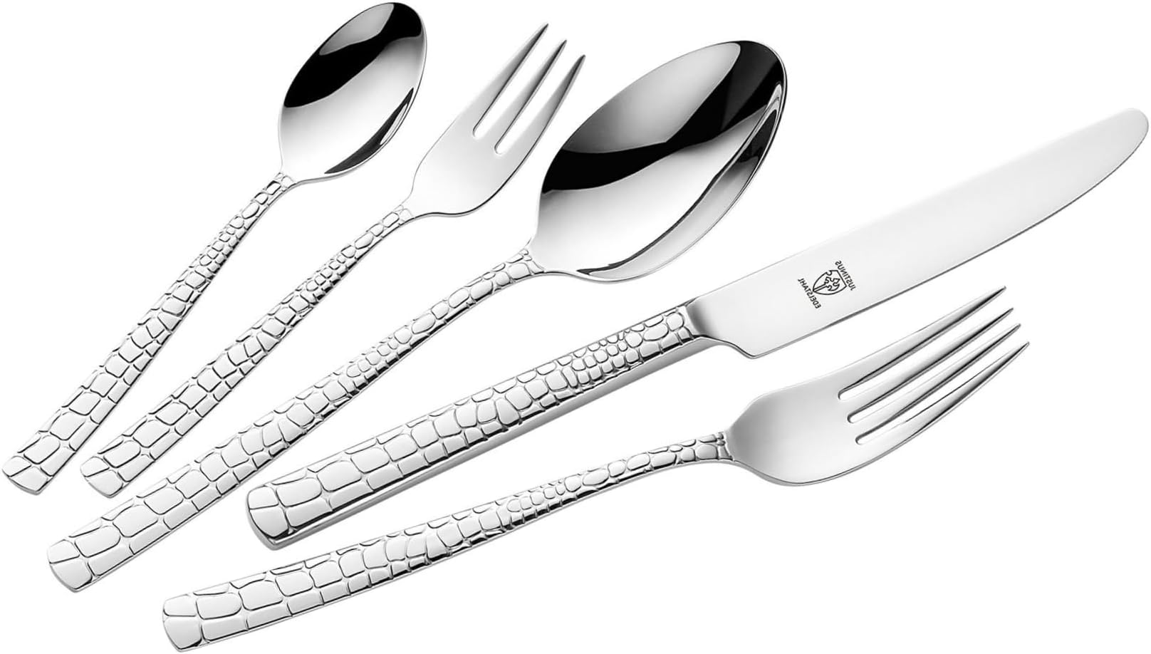 Justinus Menübesteck 30-tlg. im edlen Design aus Edelstahl 80/10 für 6 ...