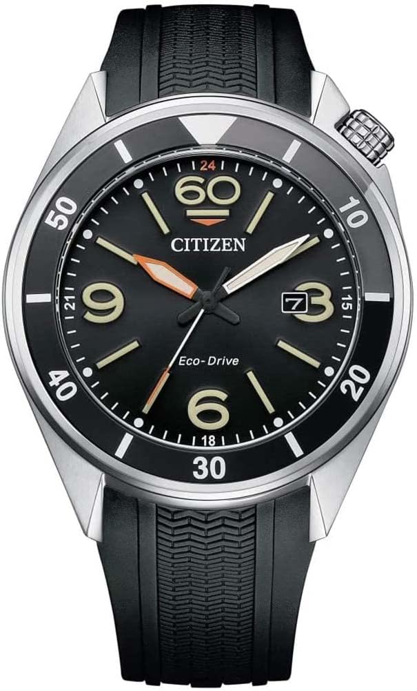 Citizen Herren Analog Quarz Uhr mit Silikon Armband AW1710-12E : Amazon ...