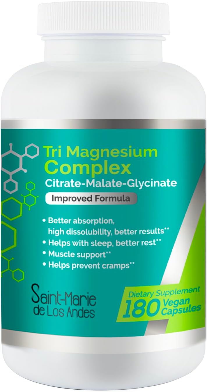 Amazon.com: Tri-Magnesium Complex - 180 Capsules (90 Days Supply ...
