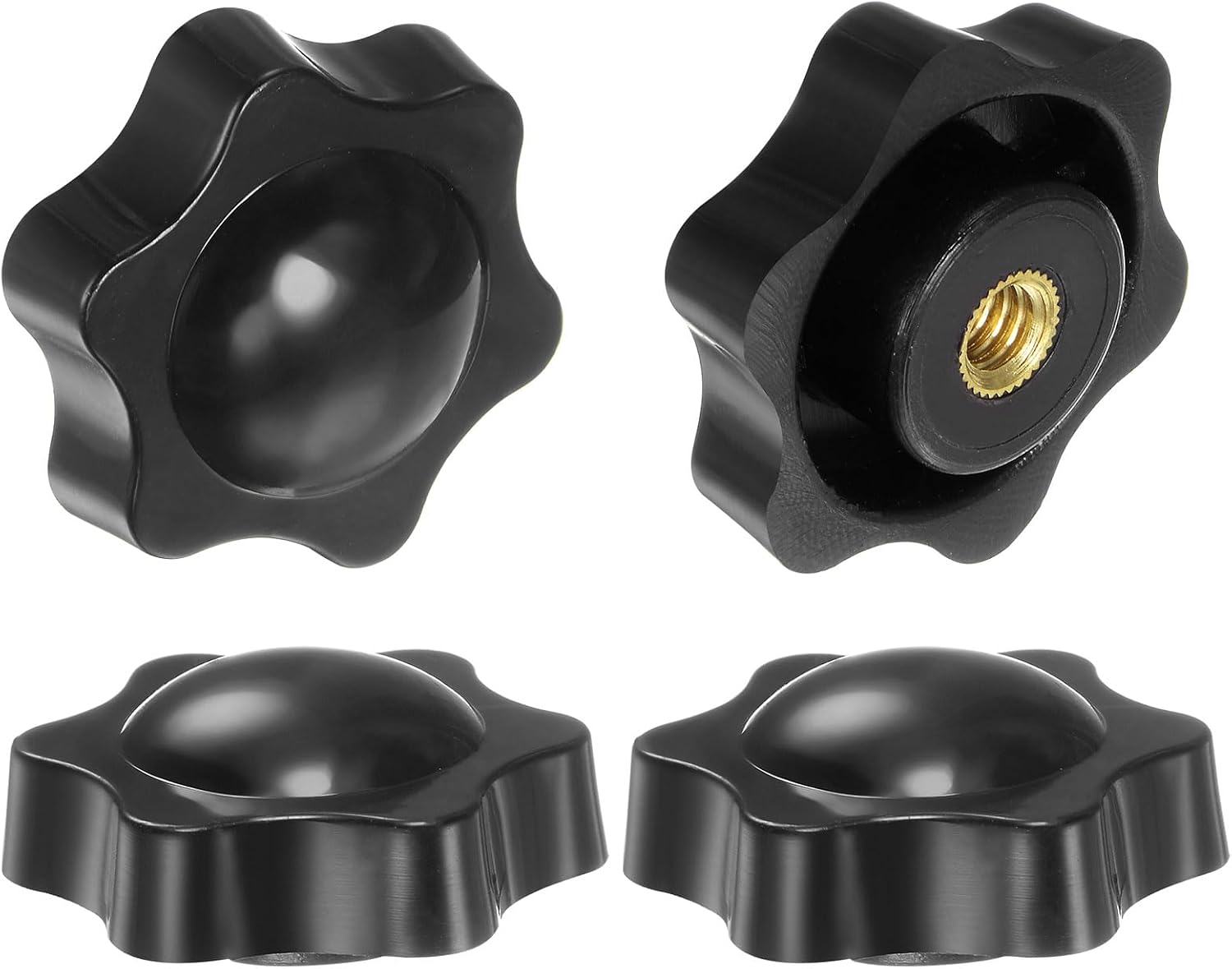 Amazon.com: HARFINGTON 4pcs Star Knobs 1/4-20 Female Thread 32mm Head ...
