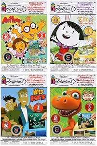 The Original Colorforms Sticker Story Adventures, 4-Pack Bundle (Arthur ...
