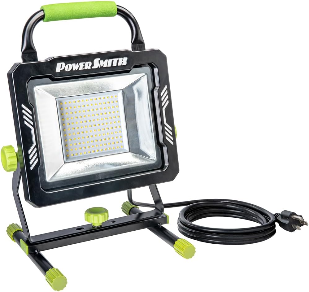 Powersmith 10,000 Lumen Portable LED Work Light with 10 ft. Power Cord ...