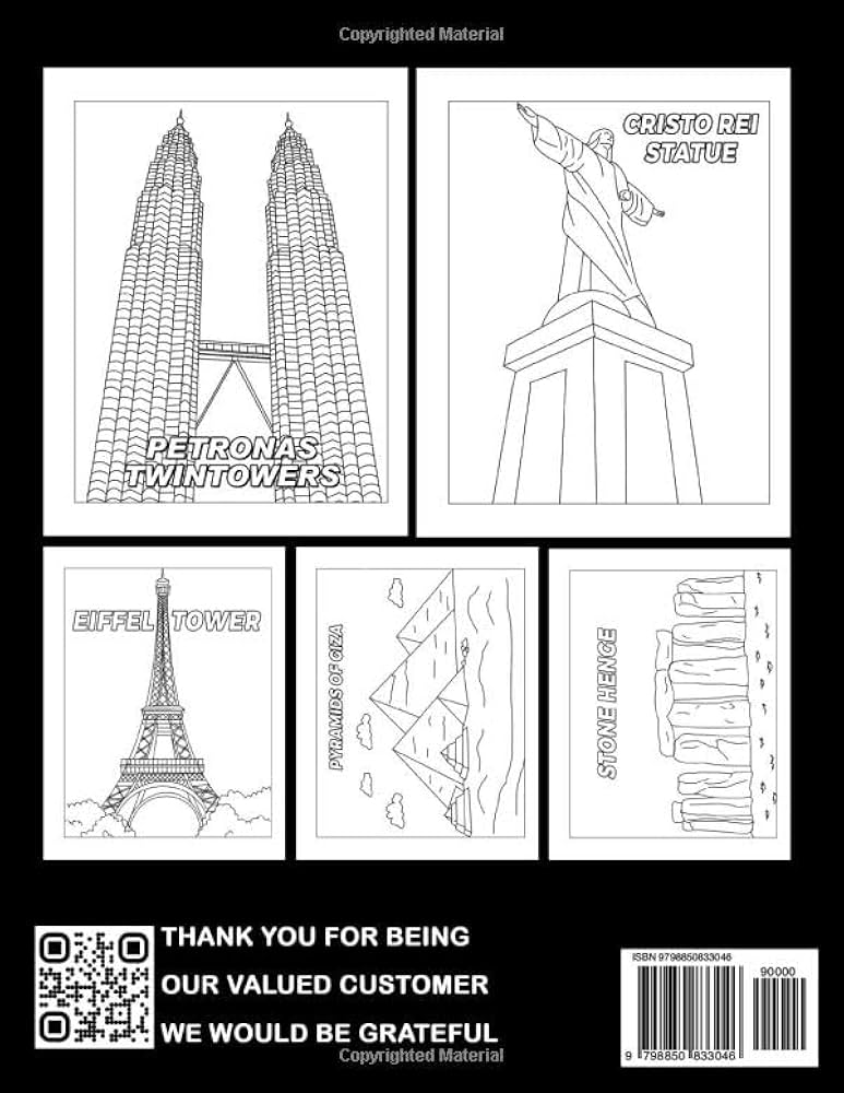 Famous Landmarks Coloring Pages [2025]