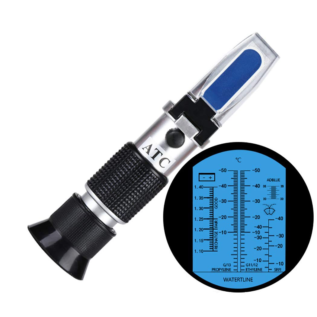 Bangcool Antifreeze Refractometer Handheld Coolant Tester Battery Acid ...