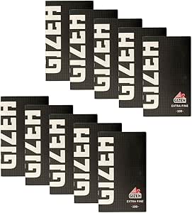Giza Extra Fine Black Rolling Papers 10 x 100 : Buy Online at Best ...
