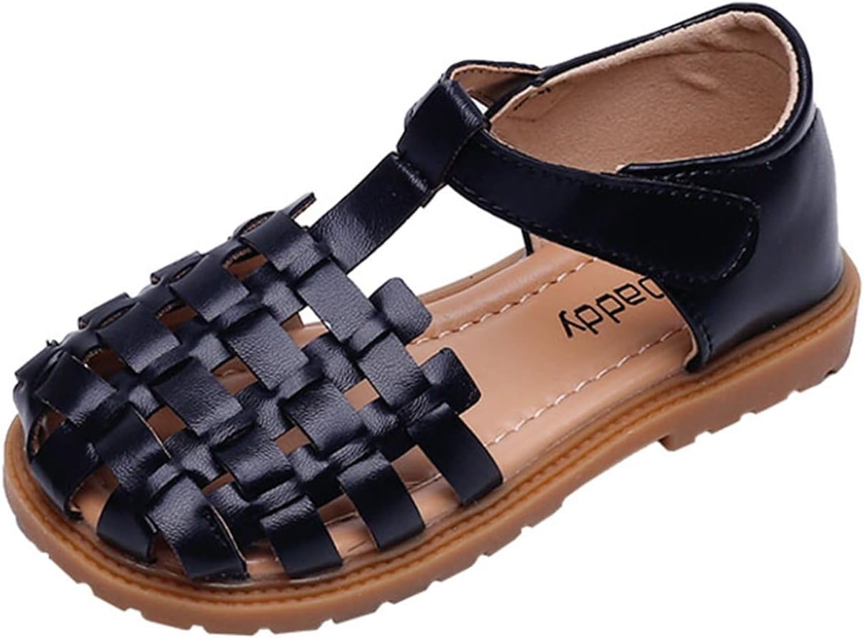 Amazon.com: Toddler Girl Flat Sandals Little Girl Easter Summer Dress ...