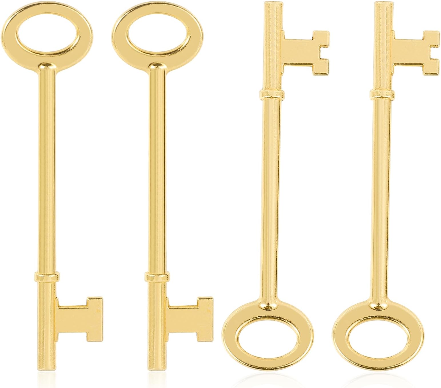 Hollow Barrel Skeleton Key KY-2AB and KY-3AB, Antique Brass Skeleton ...