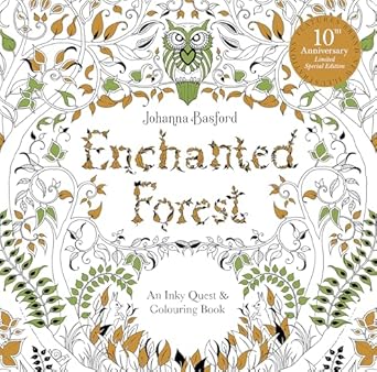 Enchanted Forest: An Inky Quest & Colouring Book : Basford, Johanna ...