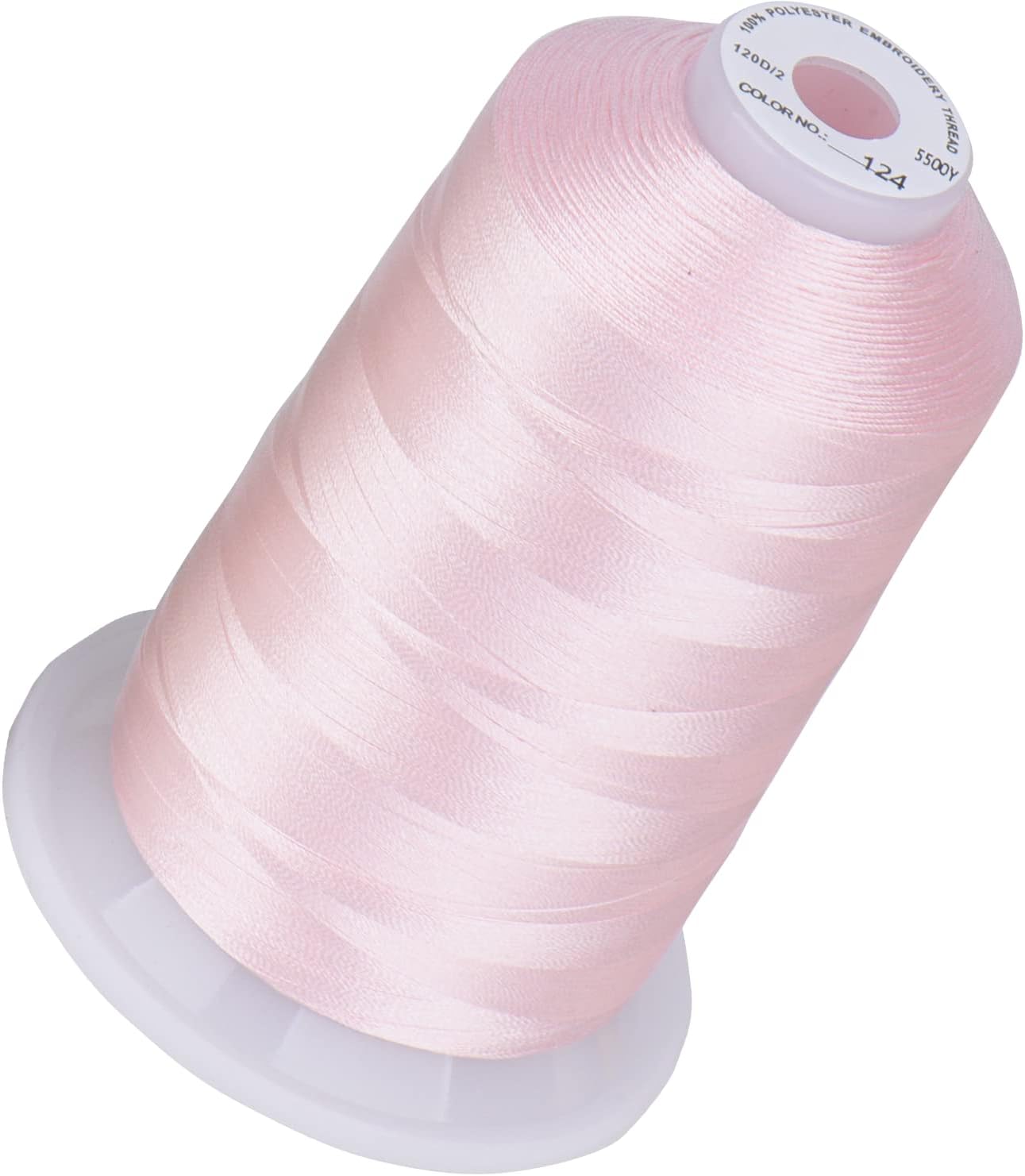 Amazon.com: Simthread Embroidery Thread 5500 Yards Fresh Pink 124, 40wt ...