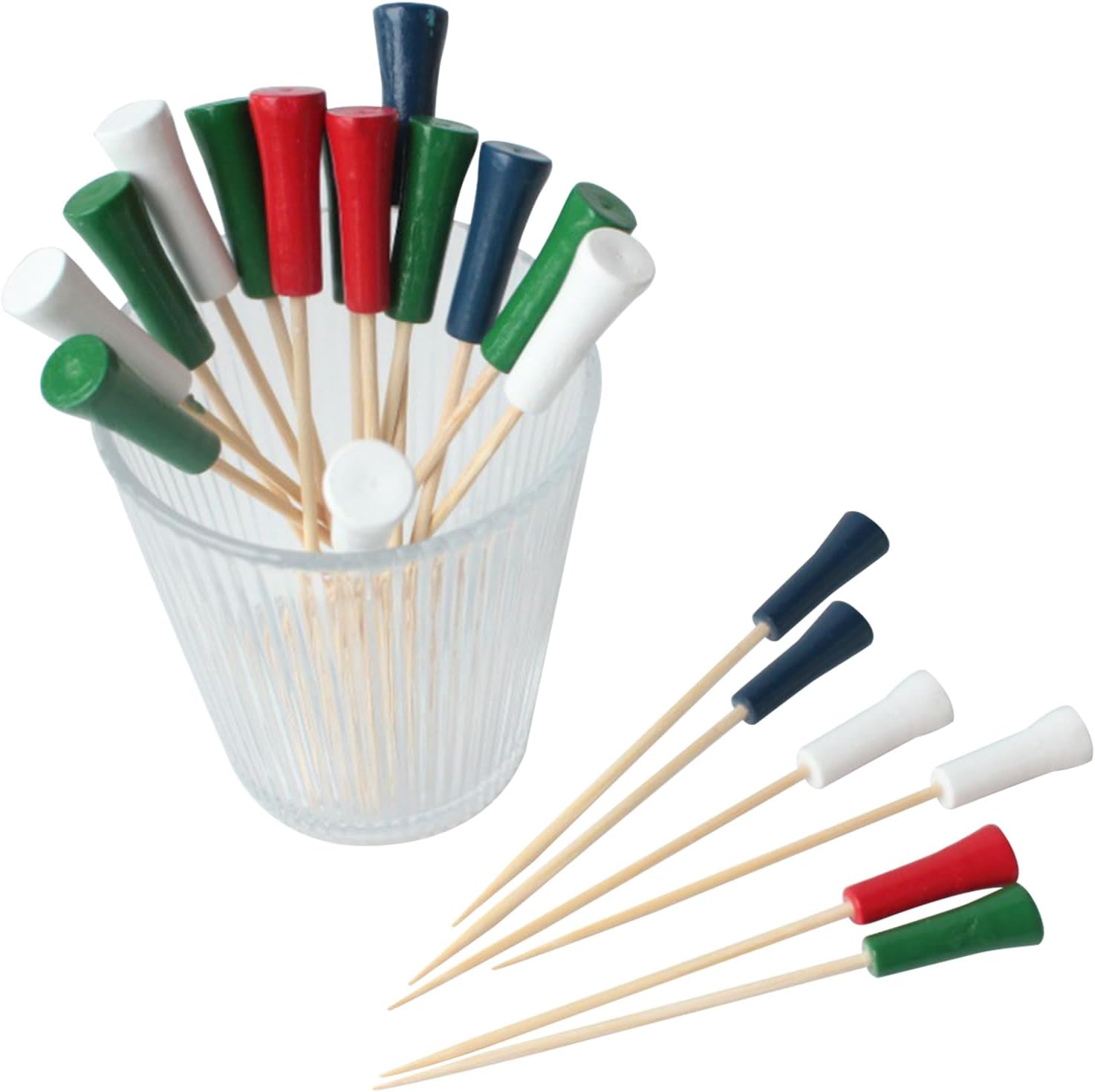 Amazon.com | 100 PCS 4.7 Inch Multicolor Golf Tee Toothpicks for ...