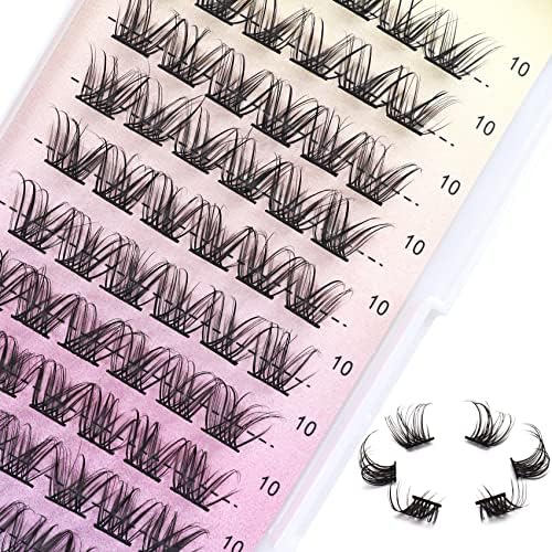 Amazon.com: Ahrikiss Lash Clusters, Individual Lashes 72 Pcs 10mm ...