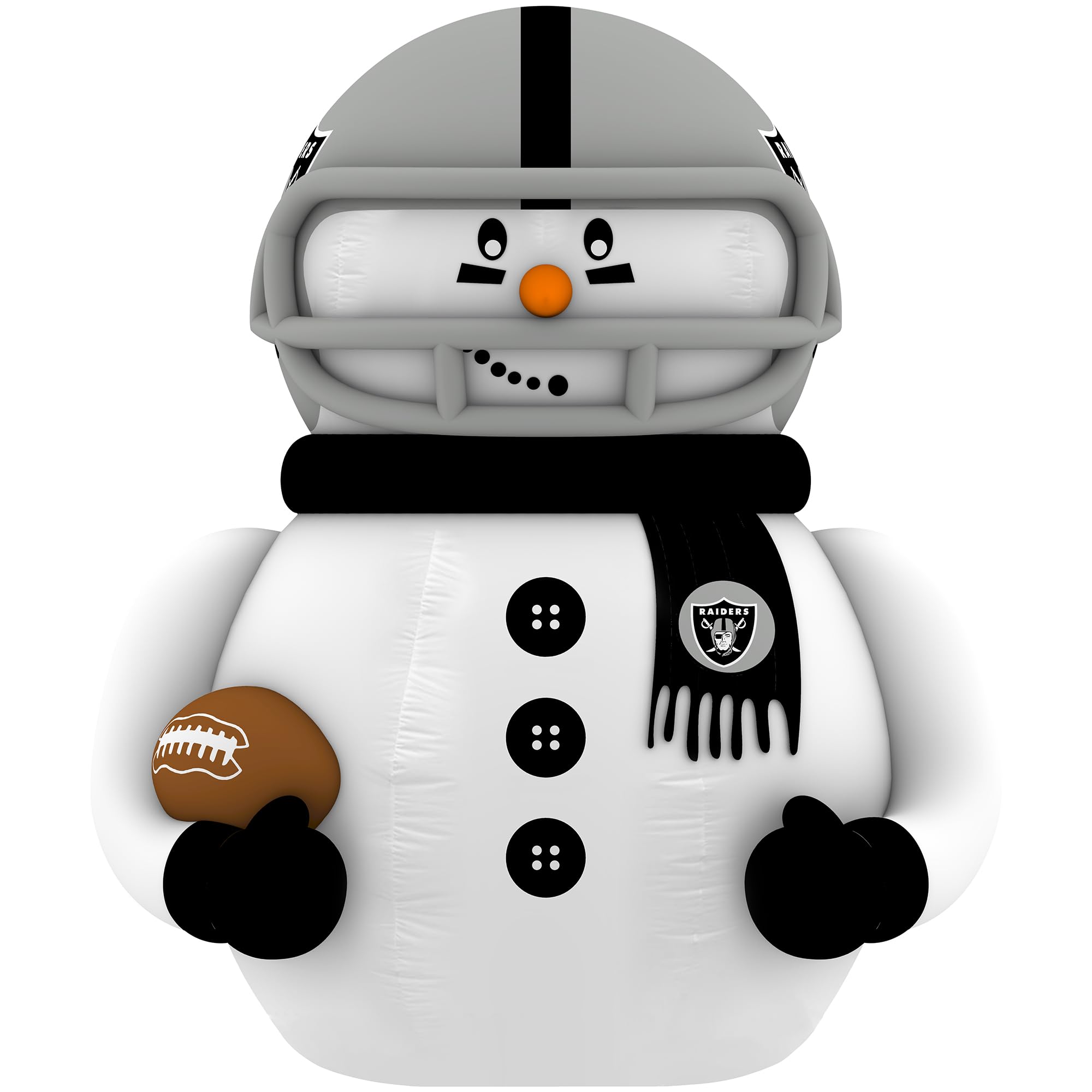 Amazon.com: Las Vegas Raiders 7ft Inflatable Snowman Player with Built ...